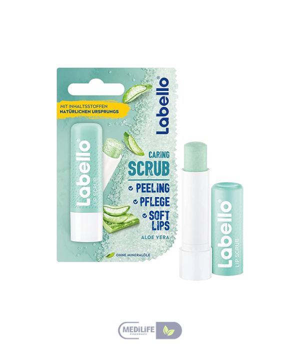 Labello Lip Scrub Soin des lèvres à l’aloe vera et à la vitamine E ...
