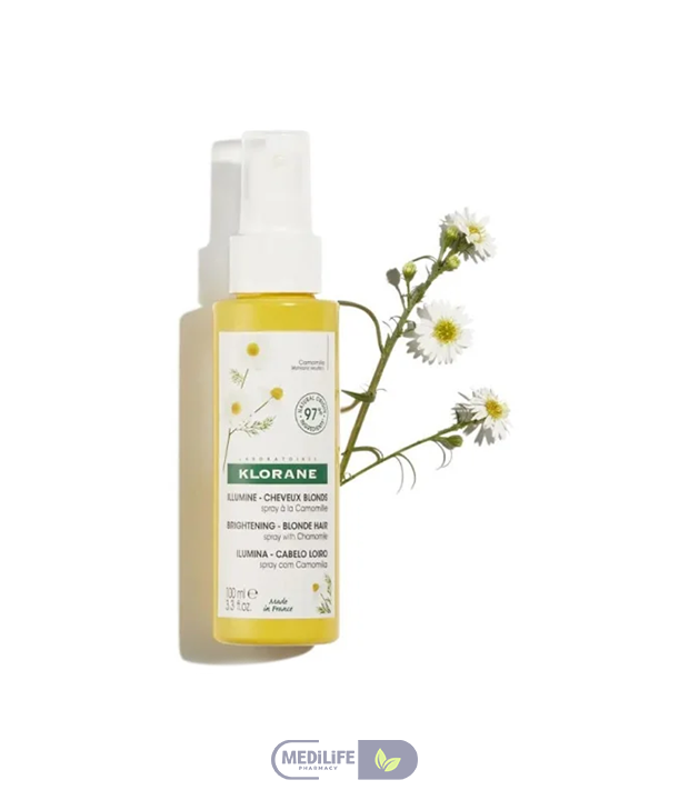 KLORANE SPRAY A LA CAMOMILLE ILLUMINE CHEVEUX BLOND – Medi life
