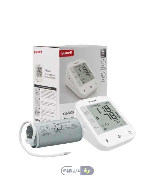 Yuwell Electronic Blood Pressure Monitor YE670CR – Medi life